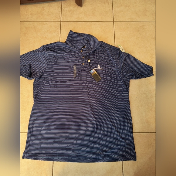 Pebble Beach | Shirts | Pebble Beach Blue Polo Shirt With Subtle ...
